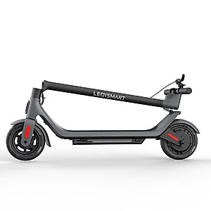 LEQISMART Electric Scooter-9" Pneumatic Tire, 15.5Miles Range,15.5 MPH,250W Motor, 220lbs Weight Capacity, Dual Brakes, Folding Electric Scooter for Adults
