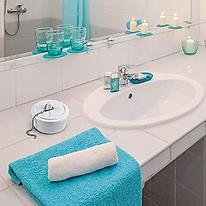 Bathroom Organizer Countertop - Cotton Balls & Swabs Storage Container with Removable Lid - Qtip Holder for Bathroom Decor - Bathroom Drawer Organizer and Jewelry Box - In Sink Lidded Canister