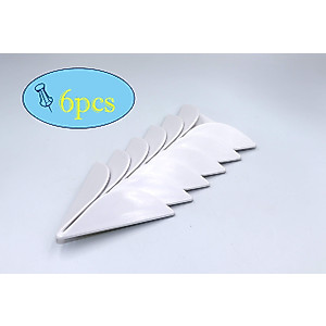 FGen 6pcs Wall Paste Does Not Fall Off Firmly Triangle Type Self-Adhesive Towel Hook