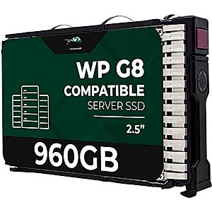 Water Panther 960GB SATA 6Gb/s 2.5" SSD for HPE ProLiant Servers | Enterprise Drive in Gen8/Gen9 Carrier