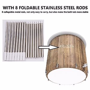 RQUYIYA Portable Ice Bath Ice Bathtub Pod Cold Plunge Tub Athletes Recovery Cold Water Tub Outdoor with Hand Pump Protective Cover for Adult Fitness Pro Upgrade