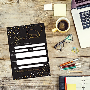 Hadley Designs 50 Fill In Invitations, Black Wedding Invitations, Bridal Shower Invitations, Rehearsal Dinner, Dinner Invite, Baby Shower, Bachelorette Party Invites, Engagement, Sweet 16, Graduation