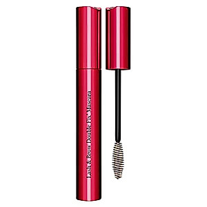 Clarins Lash & Brow Double Fix Mascara | 2-In-1 Waterproof Lash & Brow Setting Mascara | 12 Hour Hold | Protects, Nourishes and Conditions | Waterproof, Sweatproof and Smudgeproof | 0.2 Oz