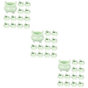 Abaodam 36 pcs Witch Boiler Candy Toys Halloween Toys miniture Decoration Witch Pot Witch Cauldron Pot Mini Halloween Candy Pail Plastic Miniature Ornaments Miniature Things Stove Toys