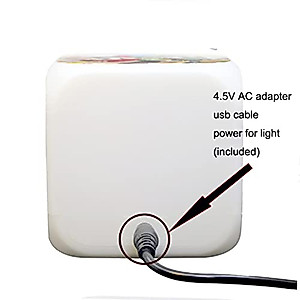 3 inch Small Size Mini LED Anime Digital Alarm Clock 7 Colorful Light Bedroom Decorations Room Decor for Girl