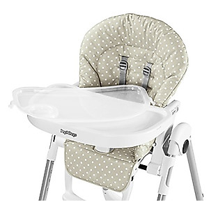 Prima Pappa Zero 3 - High Chair - for Children Newborn to 3 Years of Age - Made in Italy - Gold (White & Gold)
