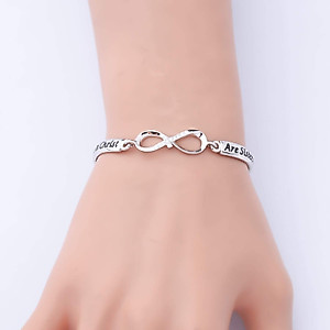 AKTAP Religious Christian Bracelet Sisters Christ are Sisters for Life Christening Baptism Gifts for Women (Christian Cuff Bracelet)