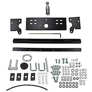 ECOTRIC 2-5/16" Double Lock Gooseneck Trailer Hitch Kit Compatible with 2015-2020 Ford F150