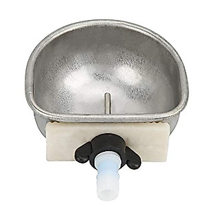 10PCS Stainless Steel Rabbit Water Dispenser Rabbit Water Feeder with Bowl Automatic Rabbit Drinker Removable Hanging Pet Cage Water Bowls Rabbit Drinking Equipment