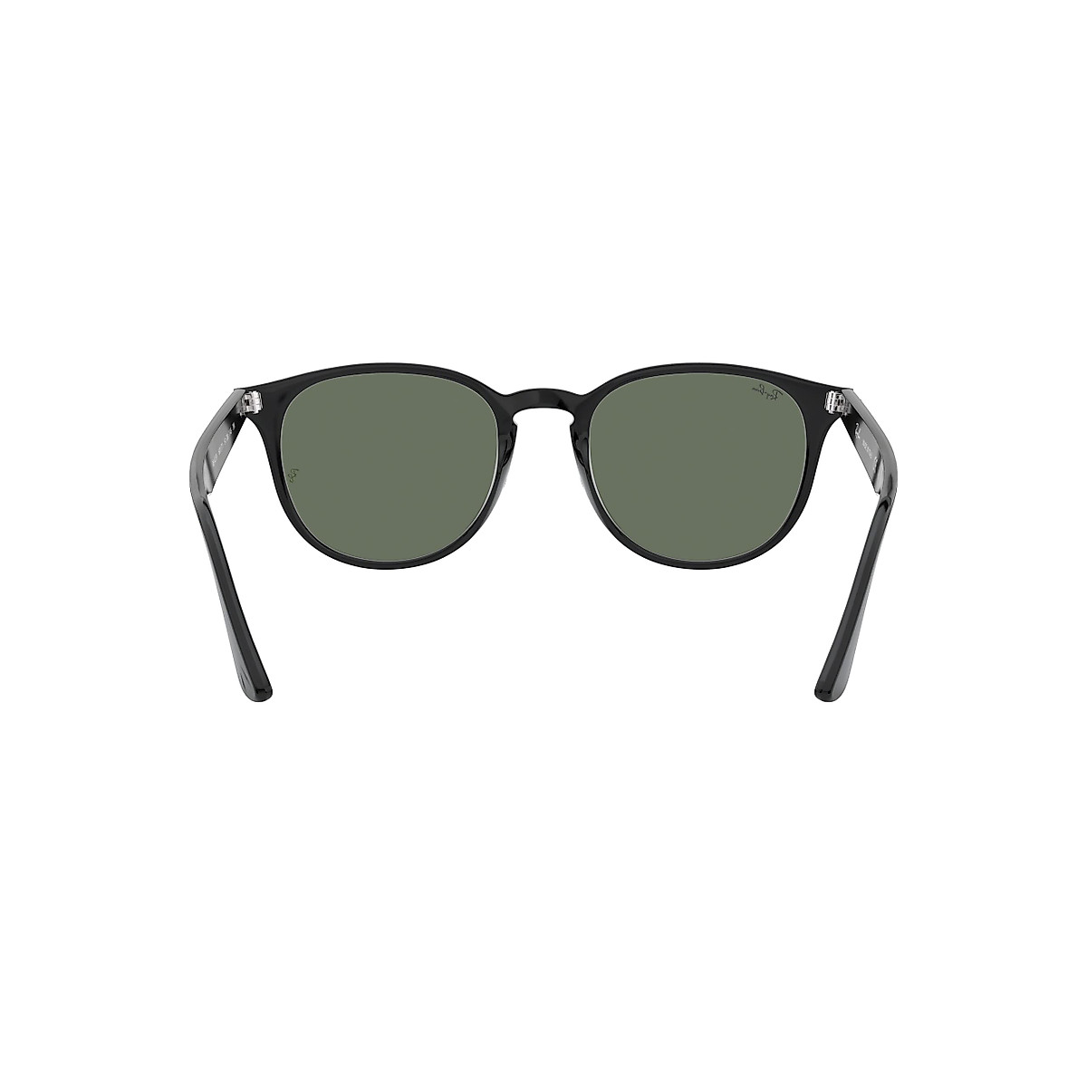 Ray-Ban RB4259 Round Sunglasses, Black/Dark Green, 51 mm