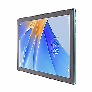 DAUERHAFT Tablet PC, 8MP Front 16MP Rear 5.0 100-240V 10.1 Inch Tablet 6GB 128GB for Learning (US Plug)