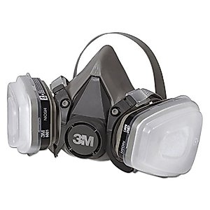 3M 6111Pa1a Half Facepiece Paint Spray/Pesticide Respirator, Small