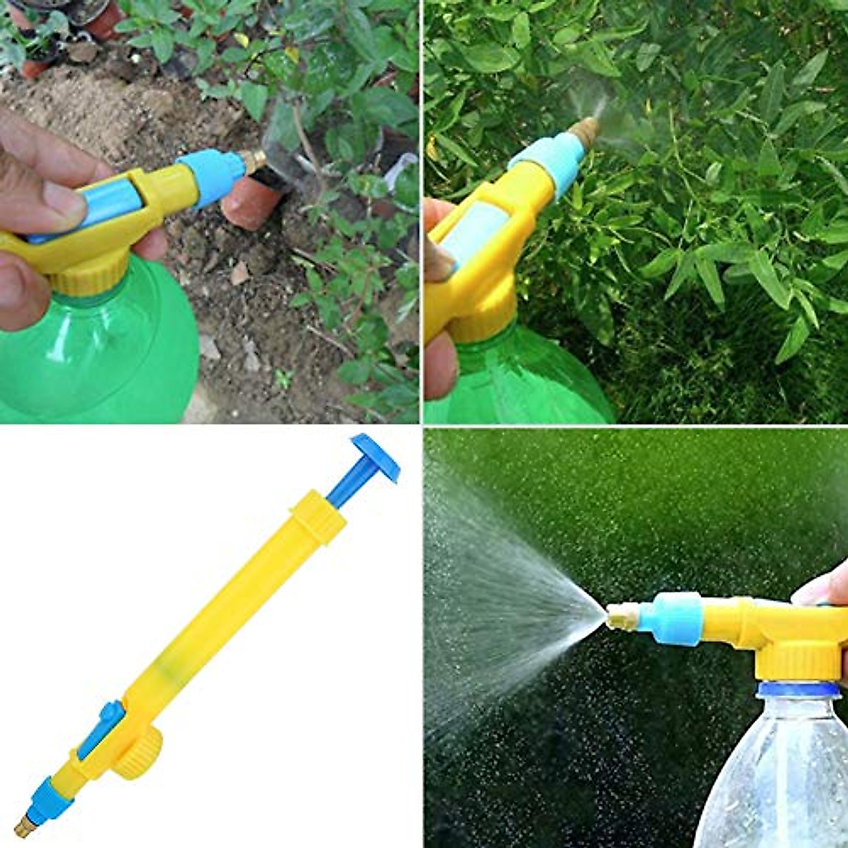 Mini Water Pump Garden Sprayer, Manual High Pressure Mini Water Pump Garden Spray Bottle Trolley Watering Tool for Flower Plant