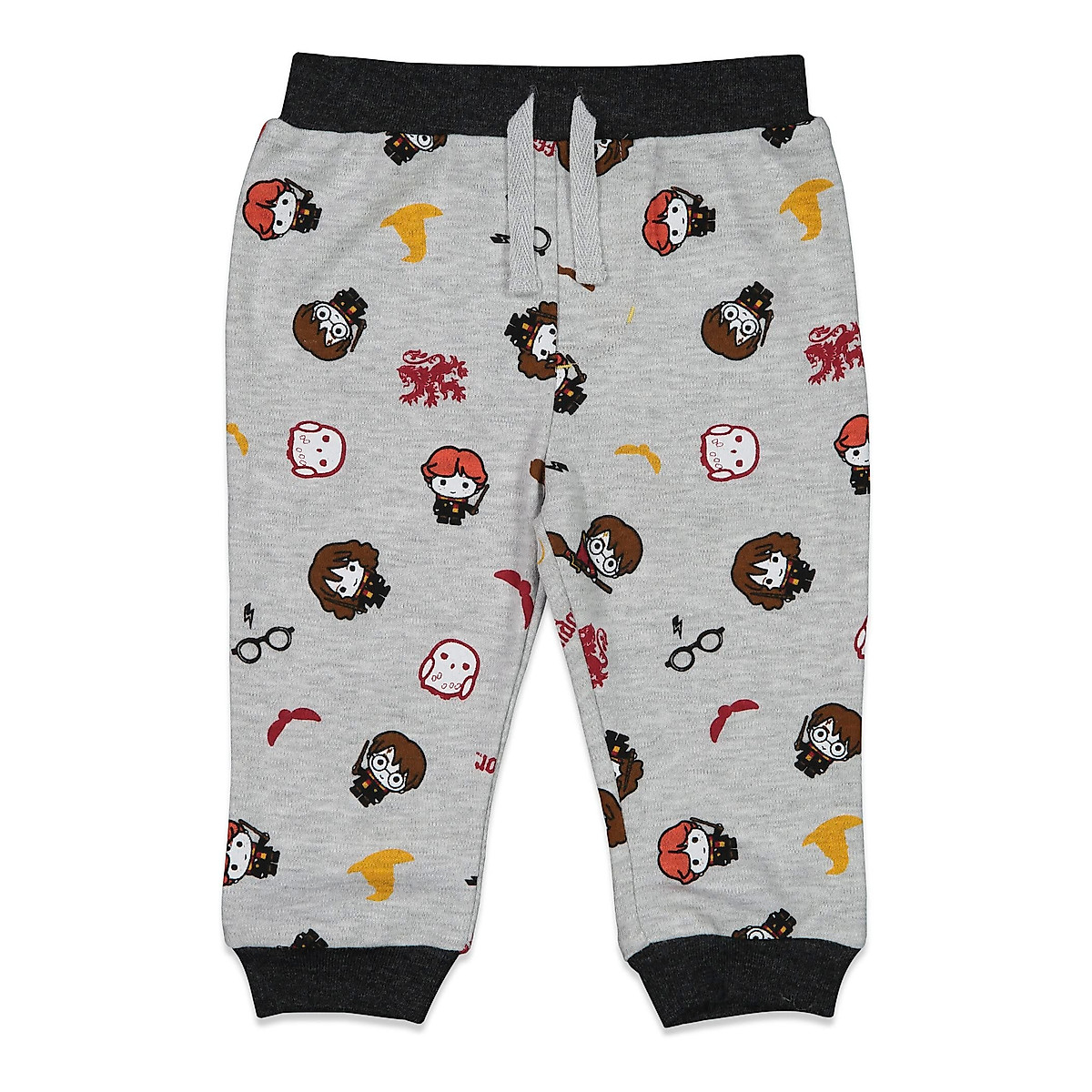 Harry Potter Newborn Baby Boys 3 Pack Jogger Pants Gryffindor 6-9 Months Multicolor