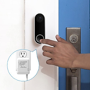 LANMU 18V Power Adapter Compatible with Nest Hello Video Doorbell, Arlo and SimpliSafe Video Doorbell (16.4ft/5m)