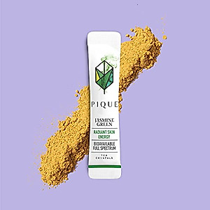 Pique Tea Organic Green Tea Crystals Sampler - Immune Support, Gut Health, Fasting - 42 Single Serve Sticks (Pack of 3)