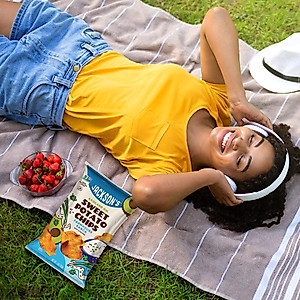 Jackson’s Sweet Potato Farmhouse Ranch Kettle Cooked Chips - with Premium Avocado Oil (5 oz, Pack of 7) - Gluten-Free, Peanut Free, Vegan, Allergen-Friendly - Shark Tank Product