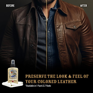 Doc Baileys Clear Leather Cleaner and Conditioner - Waterproof Fine Leather Softener for Boots, Saddles & More - 4oz, 2 Packs