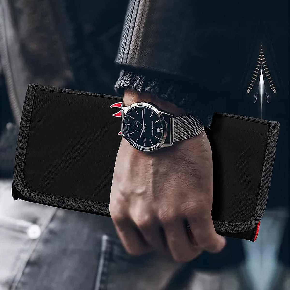 Red Cock Rooster Carrying Case for Switch Console Storage Bag Holder Game Accessories with Card Slot