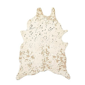 nuLOOM Iraida Contemporary Faux Cowhide Area Rug, 5' 9" x 7' 7", Off-white