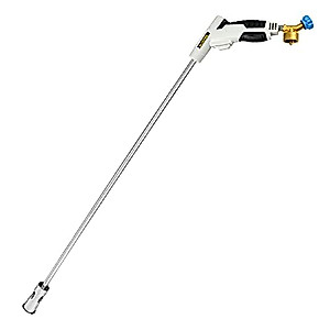 BLUEFIRE 35" long Propane Torch Weed Burner Self Igniting Cord Free Flamethrower Weed Torch Propane Burner for Yards, Lawns, Garden Work, BBQ Pits, Ice Melting