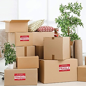 Anylabel 3 x 2 inch Handle with Care Fragile Thank You Warning Packing Shipping Label Stickers Permanent Adhesive (1 Roll, 500 Labels)