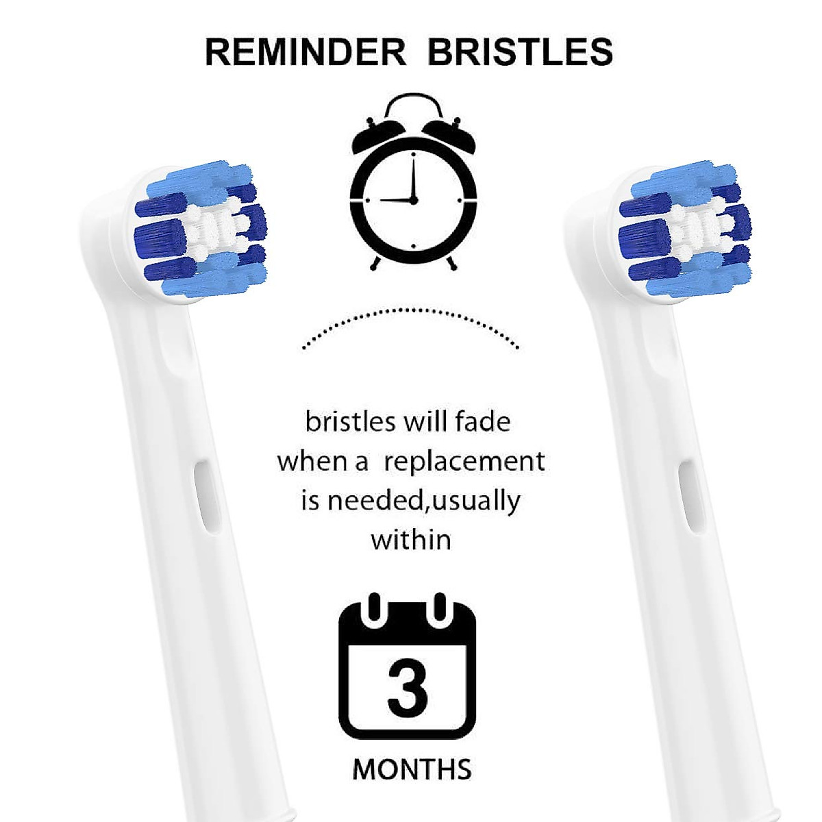 VINFANY 8PCS Refills Toothbrush Heads for Oral-B Electric Toothbrush, Deep Cleaning to Remove Stains