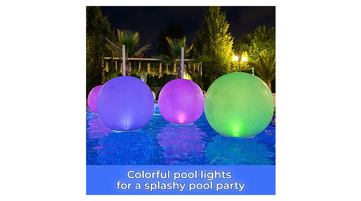 Tially Solar Floating Pool Lights - Moon Design