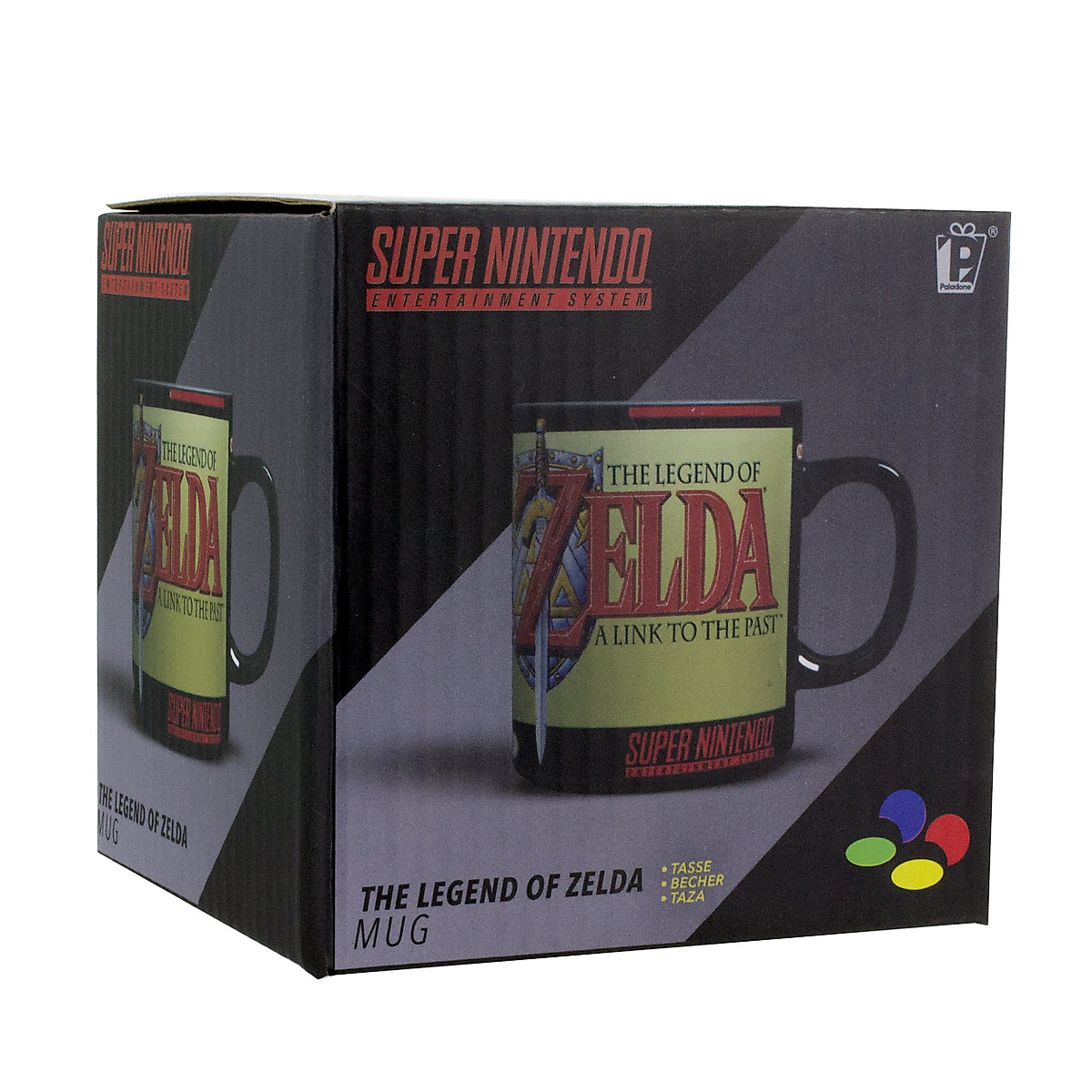 Paladone Super Nintendo The Legend of Zelda Mug, Ceramic, Multi-Colour, 10.5 x 11.5 x 8.7 cm