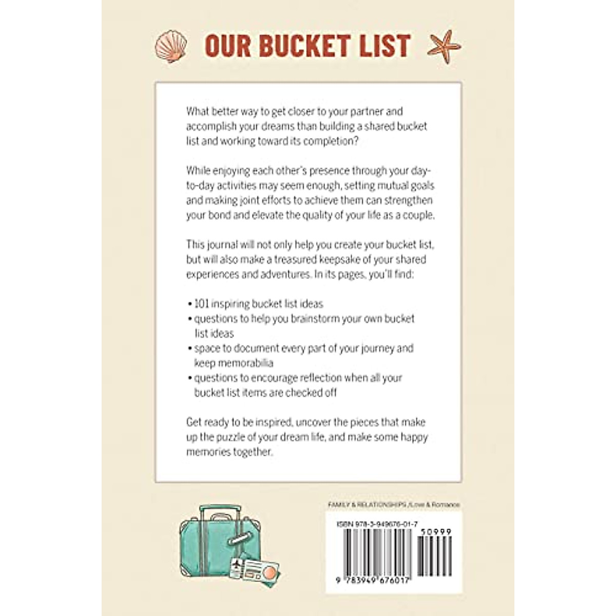 Our Bucket List: A Journal for Couples: Create Your Dream Life Together and Record Your Adventures