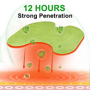 SHIFAKOU Knee Joint Patch, Natural Ingredients Knee Care Patches, Herbal Patch for Knee Joint Care, Long Lasting Care of Knee Joint Uncomfortable -1 Bags/12 Pcs