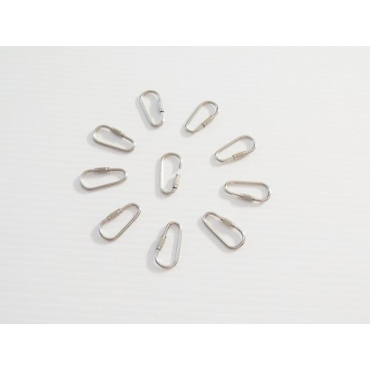 Bonka Bird Toys Pear Links Nickle Plated Bird/Parrot Toy Parts 12 Pieces 1 1/8"