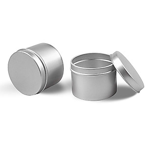 DINGPAI Candle Tin 18 Piece, 4 oz, Candle Containers for DIY Candle Making