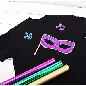 Threadart Metallic Fuchsia Heat Transfer Vinyl Film | Custom Cut Roll 20" Wide by The Yard | Compatible with Venture Explore and Maker, Silhouette Cameo, & Large Format Cutters