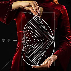 Atellani Square Wave | The Mesmerizing Kinetic Wind Spinner | Magical Calming Art Piece by Ivan Black (Silver)