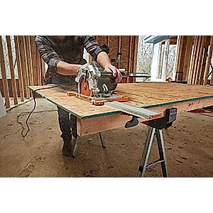 BORA 50” NGX Clamp Edge, Straight Cut Guide for Circular Saws, Easy to Use, Great for Cross-Cutting Plywood Sheets and Routing Dados, 544050