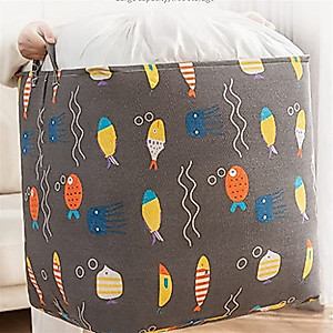 WALNUTA Storage Box Household Storage Clothes Bag Large Capacity Cloth Bag Quilt Clothes Storage Basket