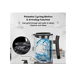 Balzano Yoga Blender/Smoothie Maker/Juicer/Soup Maker with Auto Seed Separation and Immunity Booster - Metalic Red, Compact