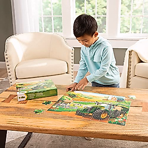John Deere Farm Kids Puzzle - Kids and Toddler Puzzle with Large Durable Pieces - Toddler Learning Toys for Early Childhood Development - Kids Puzzles - 70 Piece - Puzzle for Kids Ages 4 and Up
