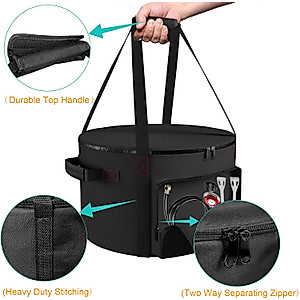 Carry Bag Fits for EAST OAK Fire Pit Smokeless 21'' Firepits, Carrying Bag for Portable Outdoor Bonfire Fire Pit Water-Resistant 21 Inch, Fit for 21'' Fireplaces for Outside