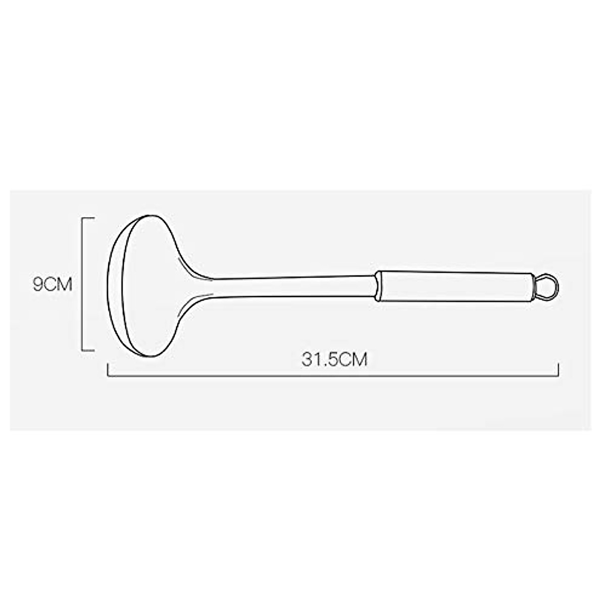 GGEBF 3 Piece Stainless Steel Kitchen Utensil Set Noodle Spoon Kitchen Cooking Tool Not Easily Deformed