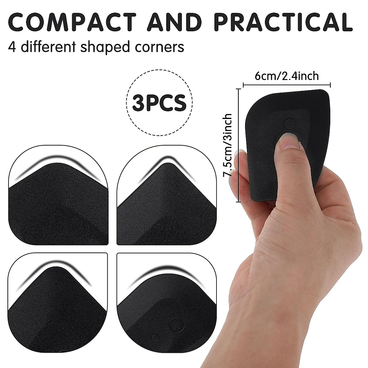 3Pcs Pan Scraper Dish Scraper Plastic Pot Scraper Kitchen Scraper Cast Iron Skillet Pan Scraper Tool for Cleaning