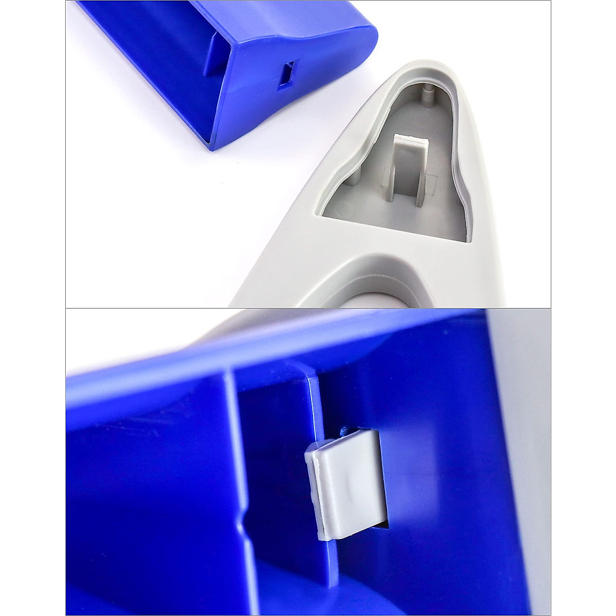 QWORK Lab Linear Pipettor Stand Rack - Premium Engineering Plastic Polymer, Holds up to 6 Micropipettes Each, Acid and Alkali Resistant, Pack of 2