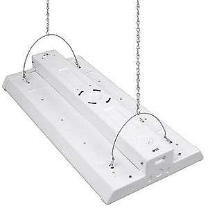 2 ft. 400-Watt Equivalent Integrated LED Dimmable White High Bay Light High Output 18,000 Lumens 5000K Daylight