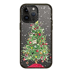 CASETiFY Impact Case for iPhone 14 Pro Max - Christmas Tree - Glossy Black