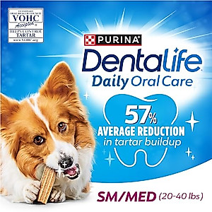 Dentalife DentaLife Made in USA Facilities Small/Medium Dog Dental Chews, Daily - (2) 47 ct. Pouches