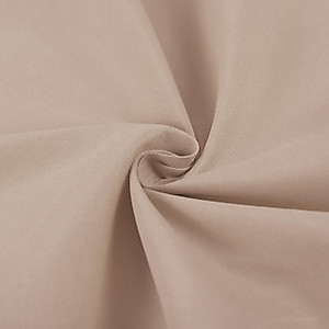 NHNHN Fitted Sheet-Deep Pockets-Soft Microfiber-Easy Care-Shrinkage and Fade Resistant-Fitted Sheets Queen Size for Girl Woman Teens Kids-Only 1 Fitted Sheet Queen Beige