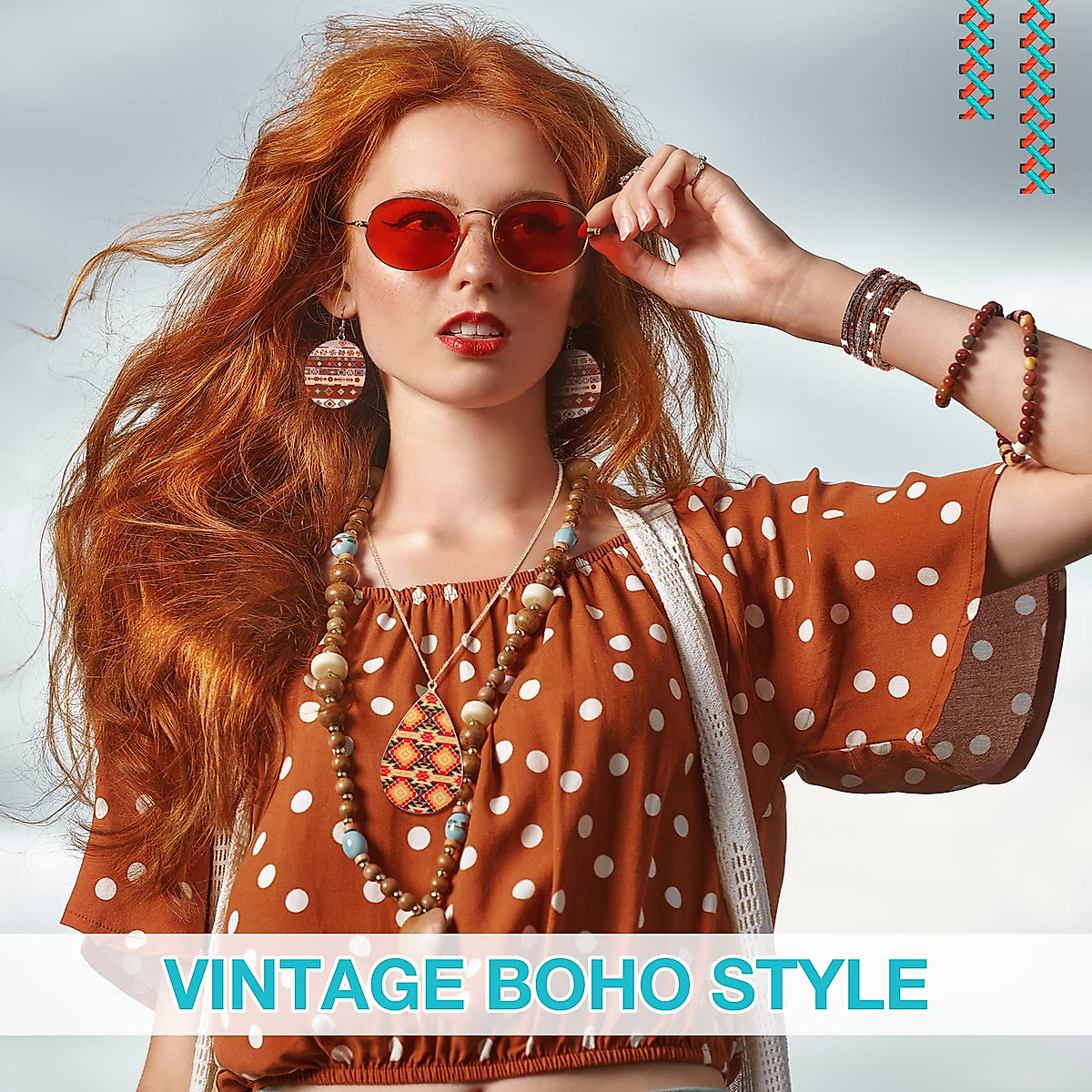 15 Set Serape Faux Leather Sheets Geometry Boho Pattern Faux Leather Patterned Sheets Striped Plaid Printed Leather Fabric for DIY Craft Making Earring Sewing Bags Hair Bows Supplies, 8.3 x 6.3 Inch