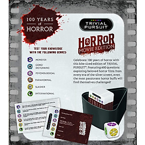 USAopoly Trivial Pursuit: Horror Movie Edition | Questions from Classic Horror Films | Board Game for Fans of Horror Movies