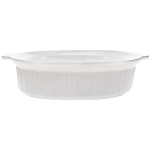 Corningware FS14 4 qt / 3.8 L French White Oval Casserole Roaster Dish